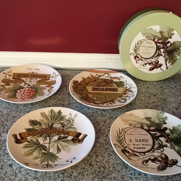 Pottery Barn | Dining | Pottery Barn Tabletop Ceramic Vino Plates Set ...